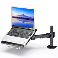 ノートパソコントレー（マウント・ホルダー・ノートPC・モバイルモニター・モバイルディスプレイ・モニターアーム・VESA・75） | 激安通販のイーサプライ EEX-VESANPC02