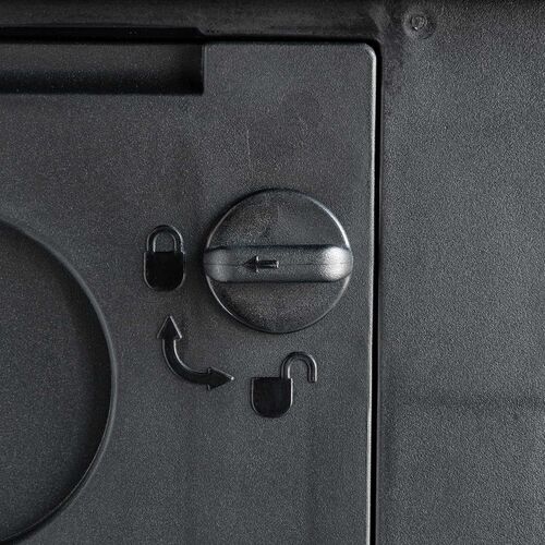 折りたたみコンテナ（容量65L・耐荷重25kg・サイドオープン・取り外せるフタ付き・スタッキング・荷物収納・保管・防災・アウトドア・ブラック） EZ1-CNT001CV | 激安通販のイーサプライ