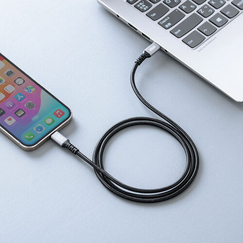 USB Type-Cケーブル USB PD60W ポリエステルメッシュ 高耐久 CtoC USB2.0 充電 データ転送 スマホ タブレット Nintendo Switch ノートパソコン ...