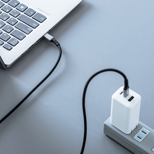 USB Type-Cケーブル USB PD60W ポリエステルメッシュ 高耐久 CtoC USB2.0 充電 データ転送 スマホ タブレット Nintendo Switch ノートパソコン ...