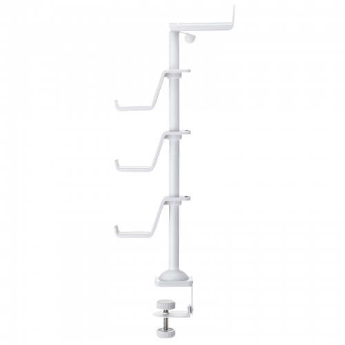 ゲームコントローラースタンド（クランプ固定・ゲームパッドスタンド・ヘッドホンスタンド・収納スタンド・4段・ホワイト） JY-STN2W | 激安通販のイーサプライ