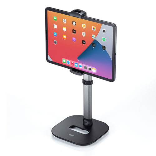 アームスタンド（スマートフォン用・伸縮・高さ調節タイプ・高さ0～158㎜・角度調節） PDA-STN46BK | 激安通販のイーサプライ