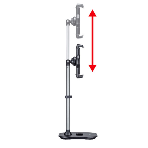 アームスタンド（スマートフォン用・伸縮・高さ調節タイプ・高さ0～158㎜・角度調節） PDA-STN46BK | 激安通販のイーサプライ