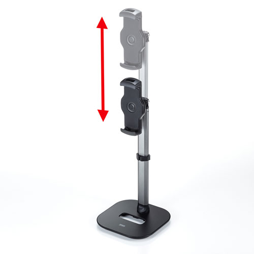 アームスタンド（スマートフォン用・伸縮・高さ調節タイプ・高さ0～158㎜・角度調節） PDA-STN46BK | 激安通販のイーサプライ