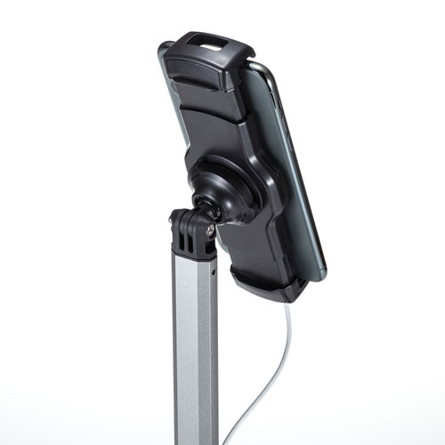 アームスタンド（スマートフォン用・伸縮・高さ調節タイプ・高さ0～158㎜・角度調節） PDA-STN46BK | 激安通販のイーサプライ