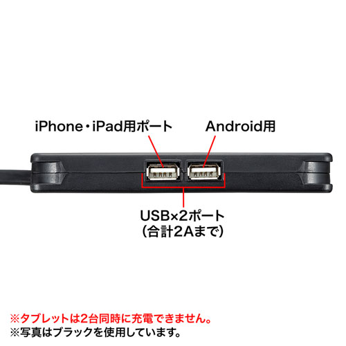 USB充電付タップ（モバイル・持ち運び・レッド） TAP-MU1R | 激安通販のイーサプライ